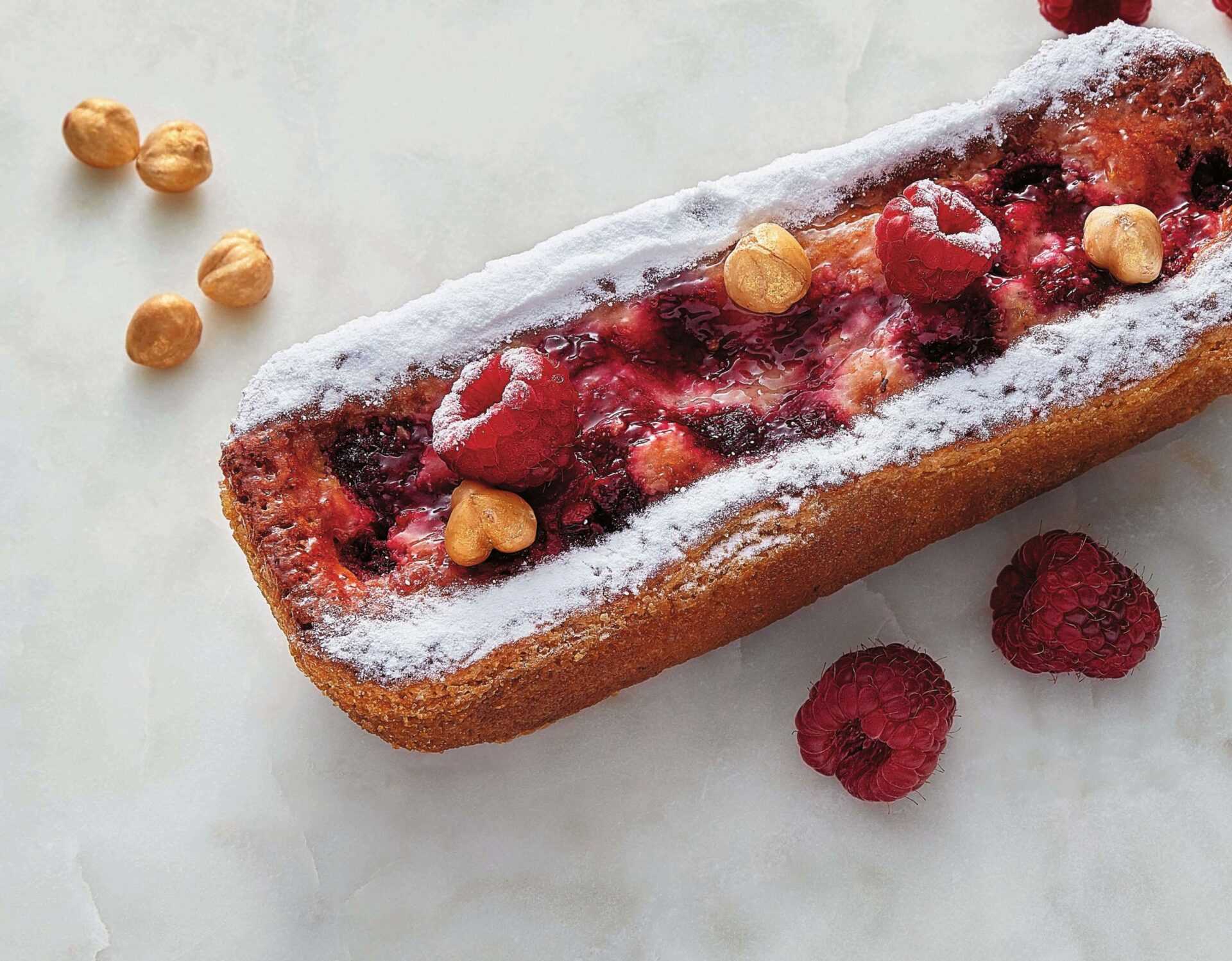 CAKE FRAMBOISE NOISETTE - Relais Desserts