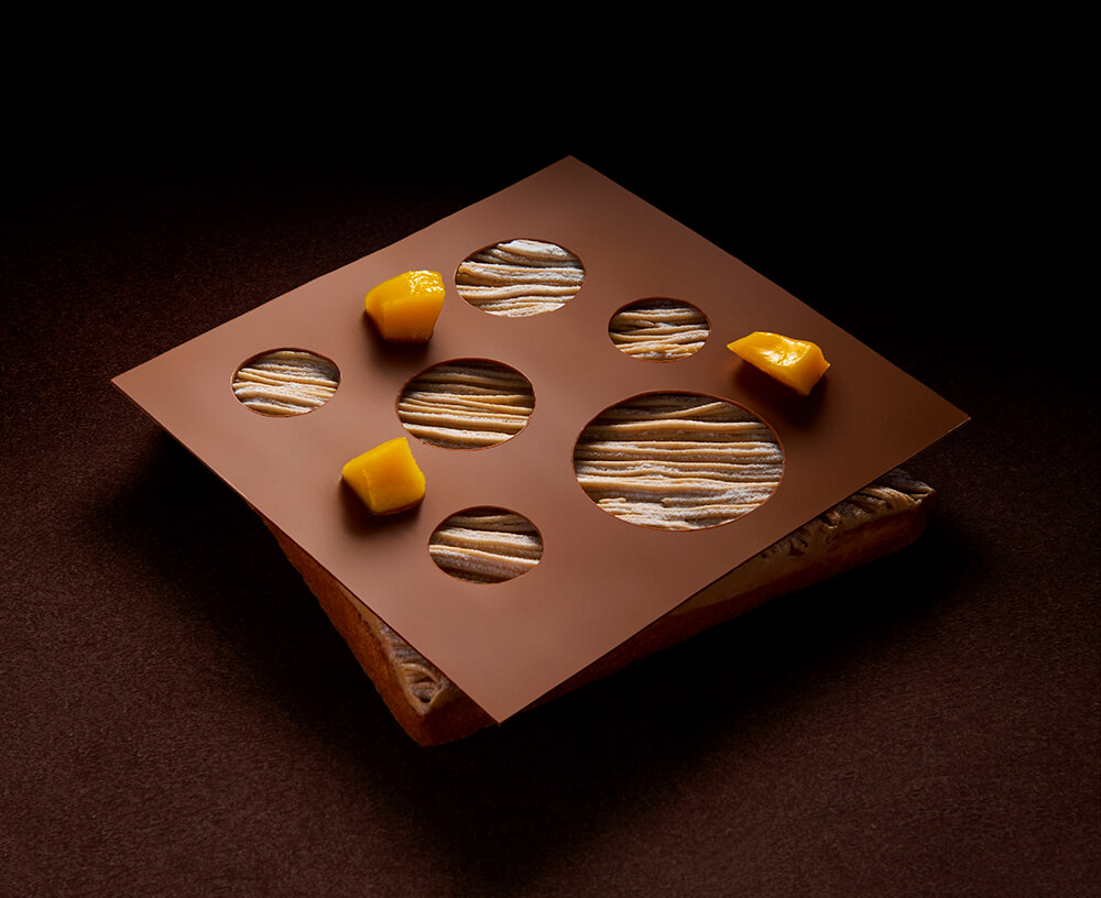 TARTE MARRONS ET FRUITS EXOTIQUES - Relais Desserts